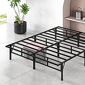 ZINUS SmartBase Compack Mattress Foundation, 14 Inch Metal Bed Frame, No Box Spring Needed, Sturdy Steel Slat Support, California King
