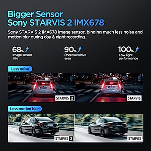 VIOFO 4K HDR Dash Cam Front Interior and Rear, STARVIS 2 IMX678 Sensor, HDR Night Vision, Ultra HD 4K + 1080P+ 1080P Triple Car Dash Camera, 5GHz WiFi GPS, 24H Parking Mode, A139 Pro 3CH