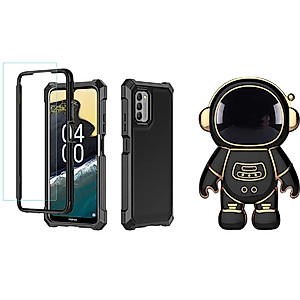 for AT&T Mastro 3 Case with Screen Protector+Cute Hidden Astronaut Phone Stand Holder