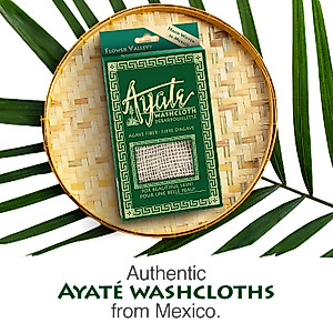 Ayate Washcloth, Face & Body Exfoliating Wash Cloth for Shower, Body Loofah Alternative, Scrub Towel, Resists Mold, Made from Agave Fiber