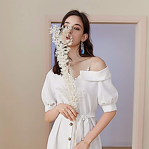 Kinimore 12 Pairs Women Feather Earrings Vintage Bohemian Earrings Long Drop Dangle Earrings Set With Dream Catcher Design Christmas Gift