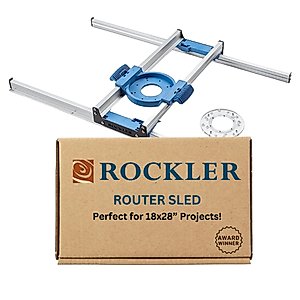 Router Sled, Benchtop Board Slab Flattening Jig | Precise Router Flattening Sled System for Slabs, End-Grain Boards & Resin Projects - Durable Table Top Wood Slab Flattening Jig