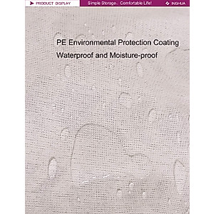 INGHUA Rectangular Storage Basket Fabric Organizer Bin for Toys,Books,Clothes,Gifts,Pets-Perfect for Home,Office,Nursery,Dorm,Shelf(Rec Grey Arrow)