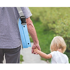 Zooawa Kids Travel Tray Car Seat Trays, Detachable 4 in 1 Toy Storage Organizers Bag iPad Kindle & Other Tablets Holder for Toddlers -Blue