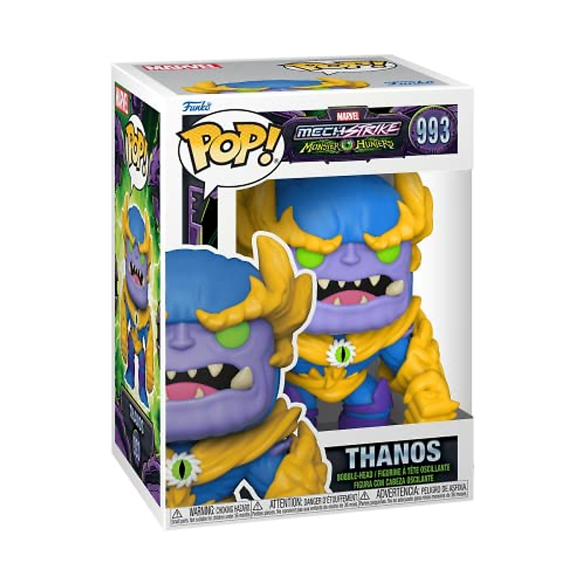 POP Marvel: Monster Hunters - Thanos Funko Vinyl Figure (Bundled with Compatible Box Protector Case), Multicolored, 3.75 inches
