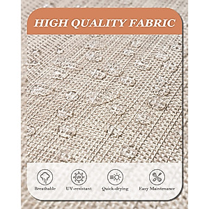 Crestlive Products Patio Rocking Chair Curved Rocker Chaise Lounge Chair with Pillow for Beach Yard Pool Outdoor Indoor, Gray Steel Frame (Beige)