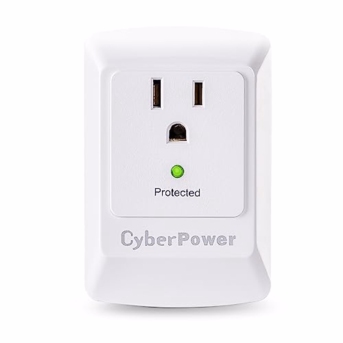 CyberPower CSB100W Essential Surge Protector, 900J/125V, 1 Outlet, Wall Tap