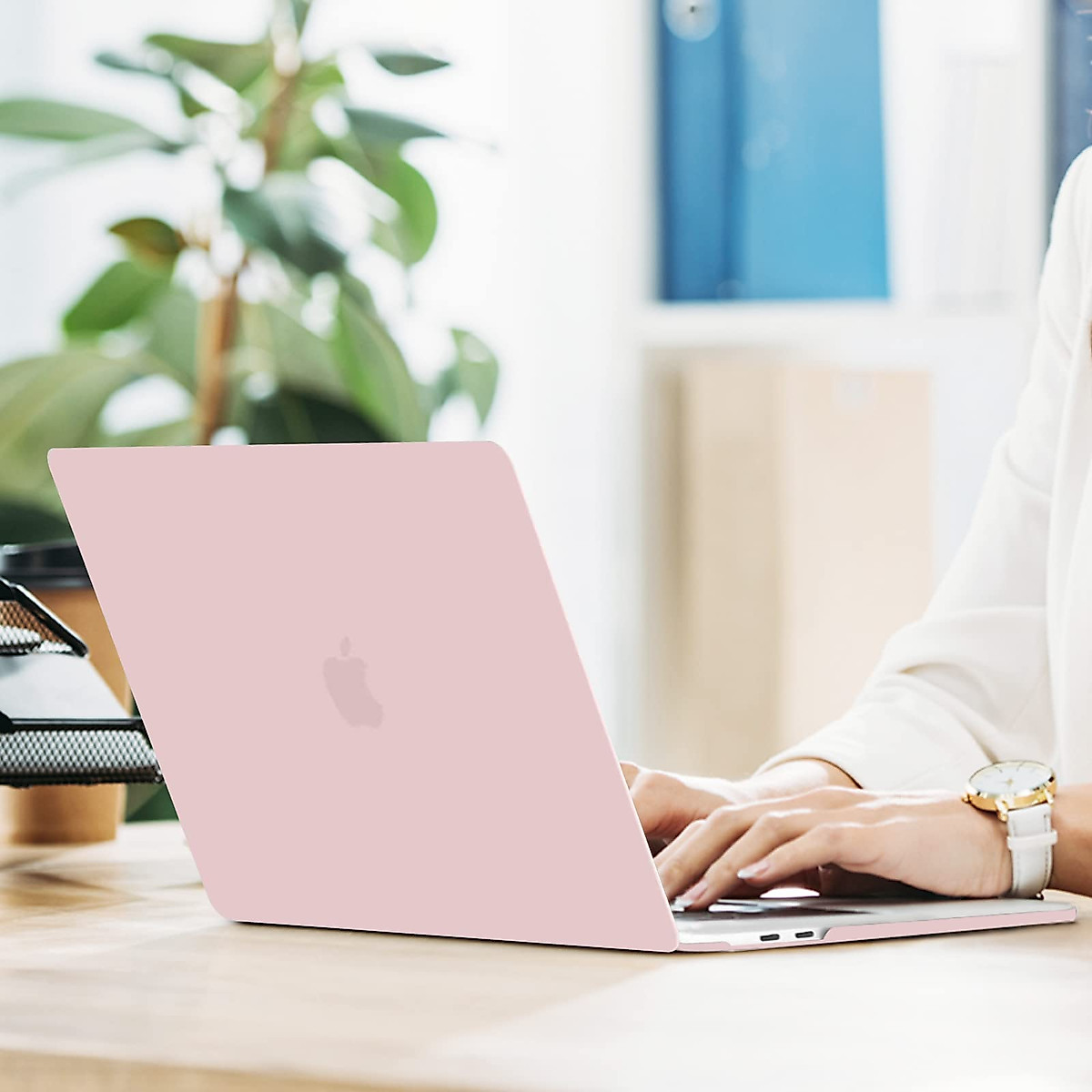 MOSISO Compatible with MacBook Pro 13 inch Case M2 2023, 2022, 2021-2016 A2338 M1 A2251 A2289 A2159 A1989 A1708 A1706, Plastic Hard Case&Bag&Keyboard Skin&Webcam Cover&Screen Protector, Rose Quartz