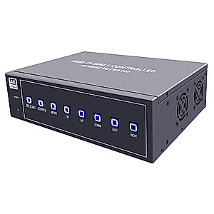 ISEEVY 4K60 UHD Video Wall Controller 2x3 3x2 1x5 1x6 4K TV Wall Controller for 6 TV Splicing Display Support 3840x2160@60Hz Inputs and Rotate 90 Degree for Portrait Mode Screens