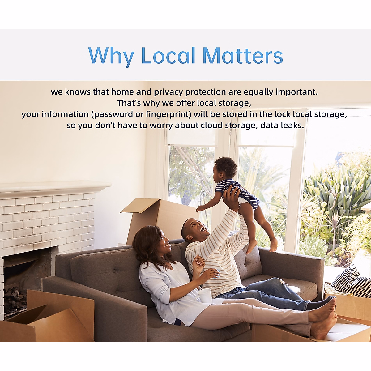 Pulido Fingerprint Door Knob, Full Function 5-in-1 Smart Door Knob, Fingerprint Door Lock for Bedroom, Office, Hotel, Pantry, Biometric Door Knob with 5 IC Cards, Waterproof