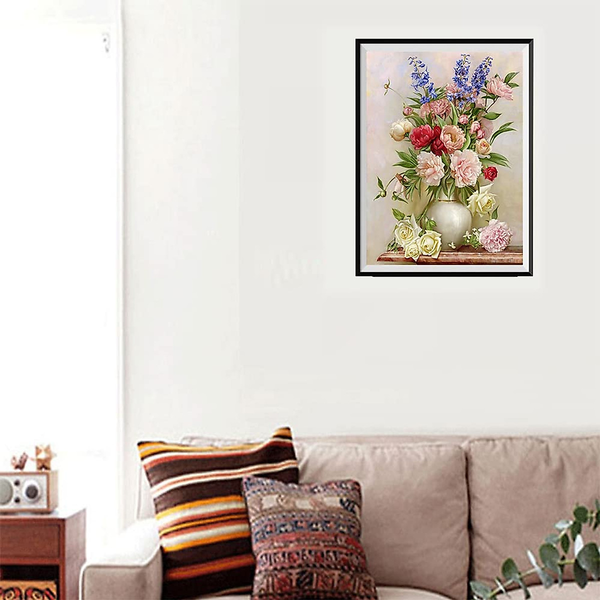 ROUKANNGE 5D Adult Diamond Painting kit,Diamond Painting of Round Diamond, DIY Handicrafts,Apply to Home Decoration,Wall Decoration,Creative Gifts(12×16inch)