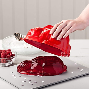 Kilo Rabbit Jelly Mould-Red, Plastic