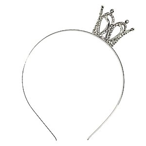Elegant Birthday Crown, Tiara and Headband for Girls and Women - Queen-Inspired Silver Crowns for Parties and Celebrations