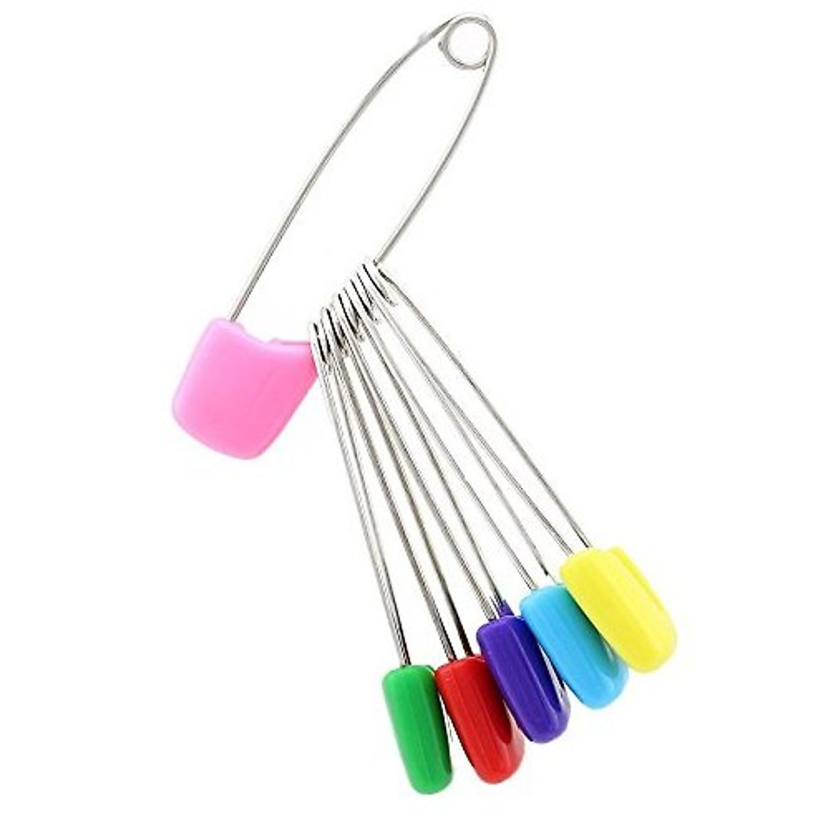 Generic Cloth Diaper Pins Stainless Steel Traditional Safety Pin 12pcs