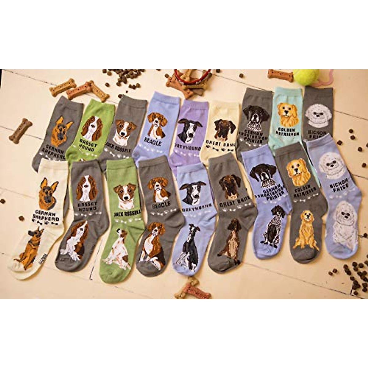 Foozys Unisex Crew Socks | Canine/Dog Collection | German Shepherd