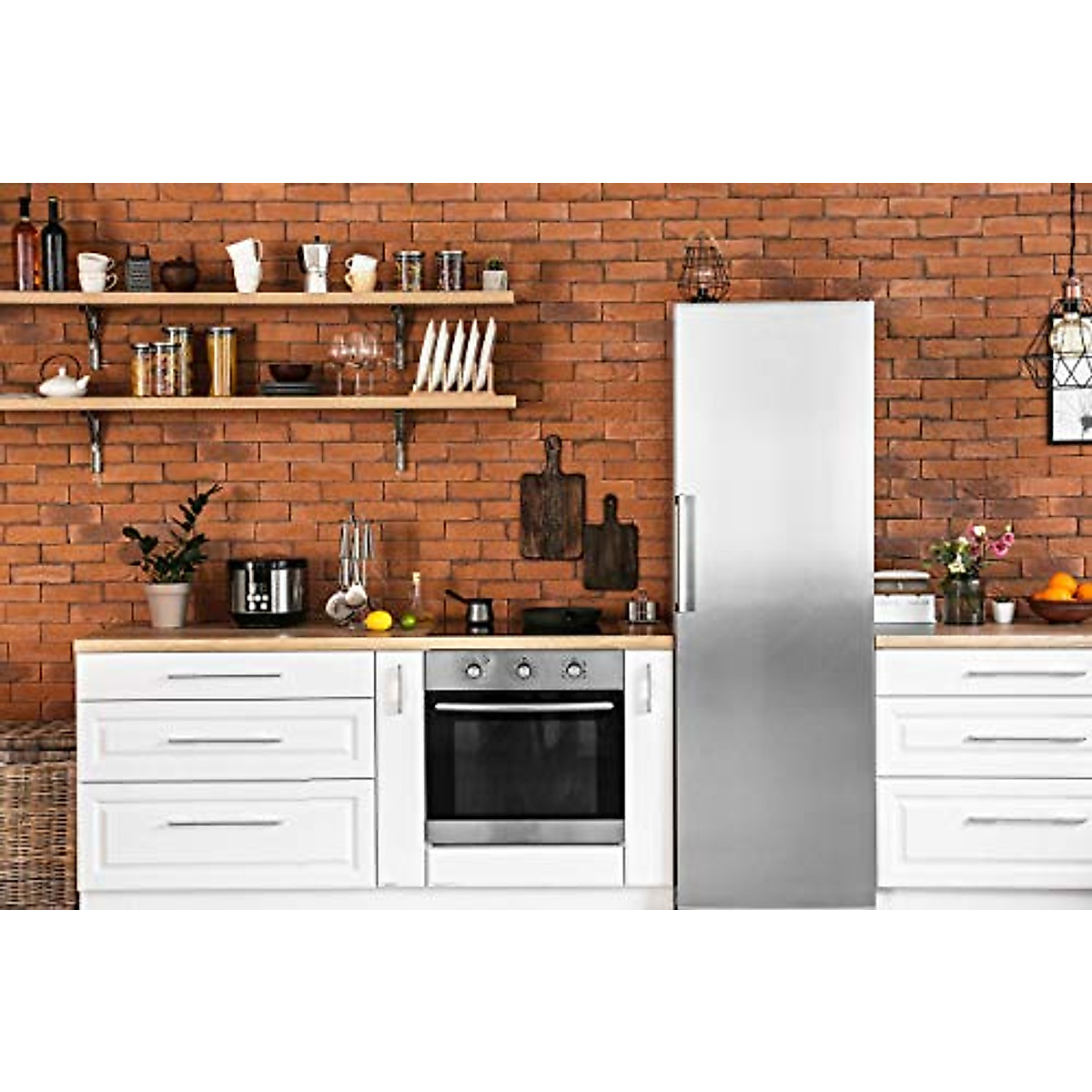 Set of 5 Glass Kitchen Canisters with Airtight Stainless-Steel Lid - Dishwasher Safe, Storage Jars for Kitchen, Bathroom & Pantry Organization, Ideal for Flour, Sugar, Coffee, Cookie Jar, Candy, Snack