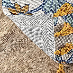 nuLOOM Thomas Paul Printed Flatweave Cotton Giant Octopus Runner Rug, 2' 8" x 6', Multi