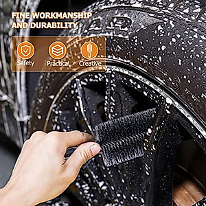 Detailing Brush Wheel Cleaner Brush Detail Brushes Detailing Brushes Car Cleaning Brush Wheel Tire Cleaner Rim Detail Car Wheel Cleaning Brush Tile Cleaning Brush Cleaner Brush