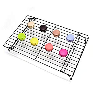 Stackable 3-Tier Cooling Rack for Cookies, Cakes, Bread, Pizza and Other Baking Stuff Cooling and Drying, Painting Drying and more- Wire Racks Set of 3 Cooling & Drying Racks, Heavy Duty, Black