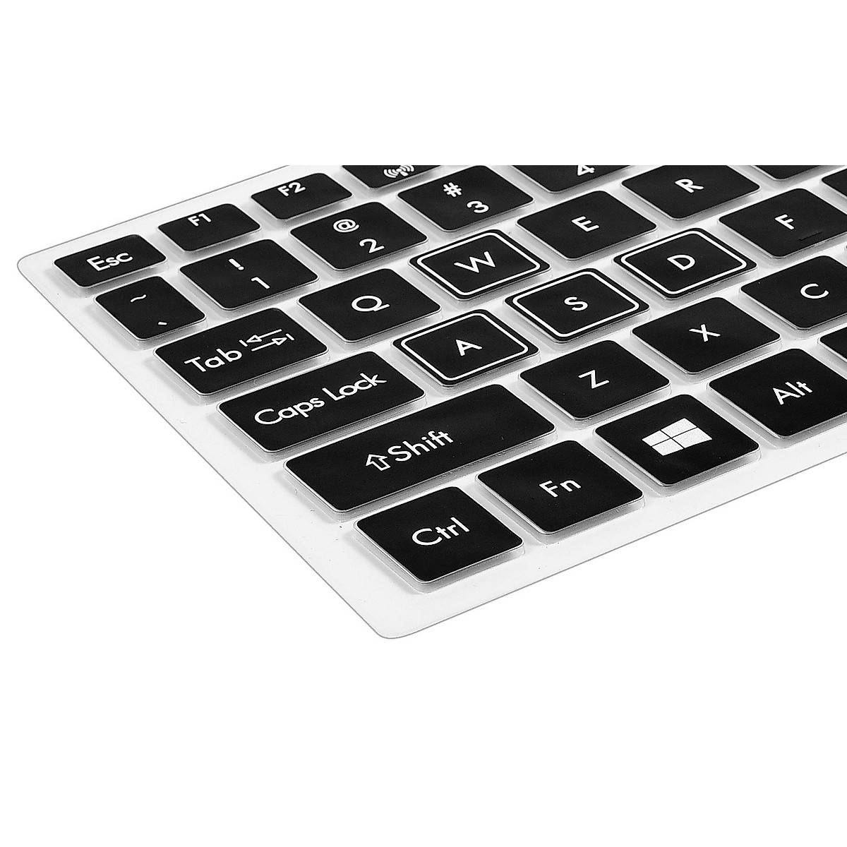 Keyboard Cover for Acer Predator Helios 300 15.6" 17.3" Gaming Laptop G3-571 G3-572 PH315-51 PH317-52 / Acer Nitro 5 AN515 /Acer Aspire VX5-591G VN7-793G(NOT Fit PH315-52 PH517-51 PH517-61), Black