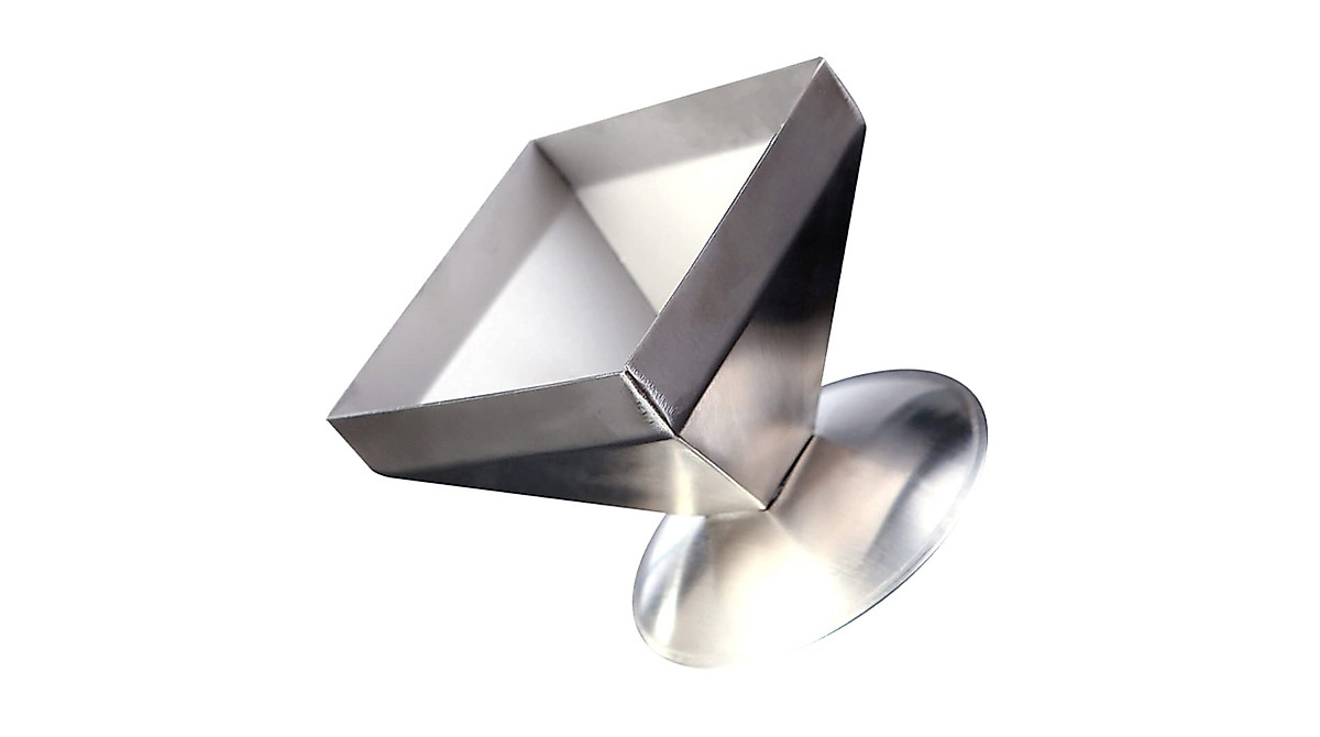 Hemoton Stainless Steel Pyramid Mold for Cooking