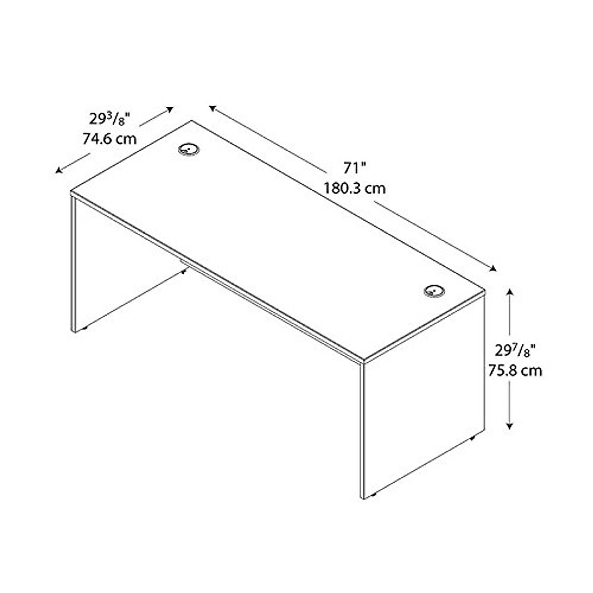 Bush Business Furniture Series C Office Desk