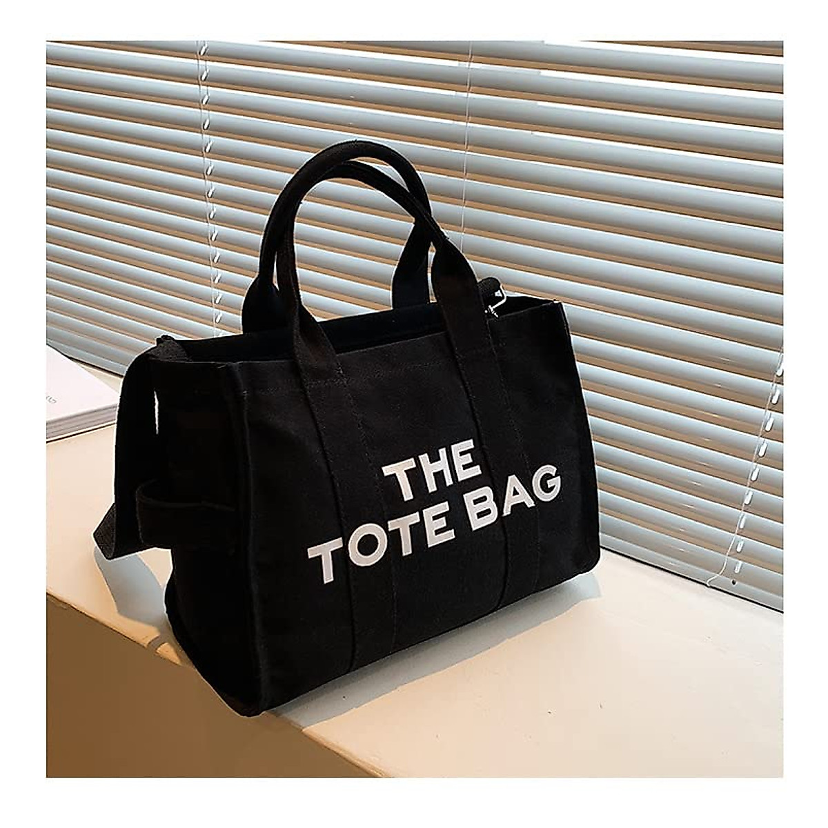 The Tote Bags For Women, Trendy Canvas Tote Bag Handbag Top-Handle Shoulder Crossbody Bagtote Bag