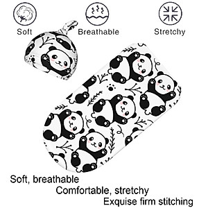 Jarverce Swaddling Blanket for Baby, Soft Sleeping Bag, Sack for Newborn Boys Girls, Unisex Baby Stuff, Panda
