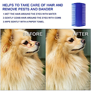 BLMHTWO 12 Pieces Flea Comb, Dog Flea Comb Flea Comb for Cat with Double-side Design Multi-colored PP Materials Sturdy Reusable Lightweight Flexible Lice Comb for Kitten Puppies