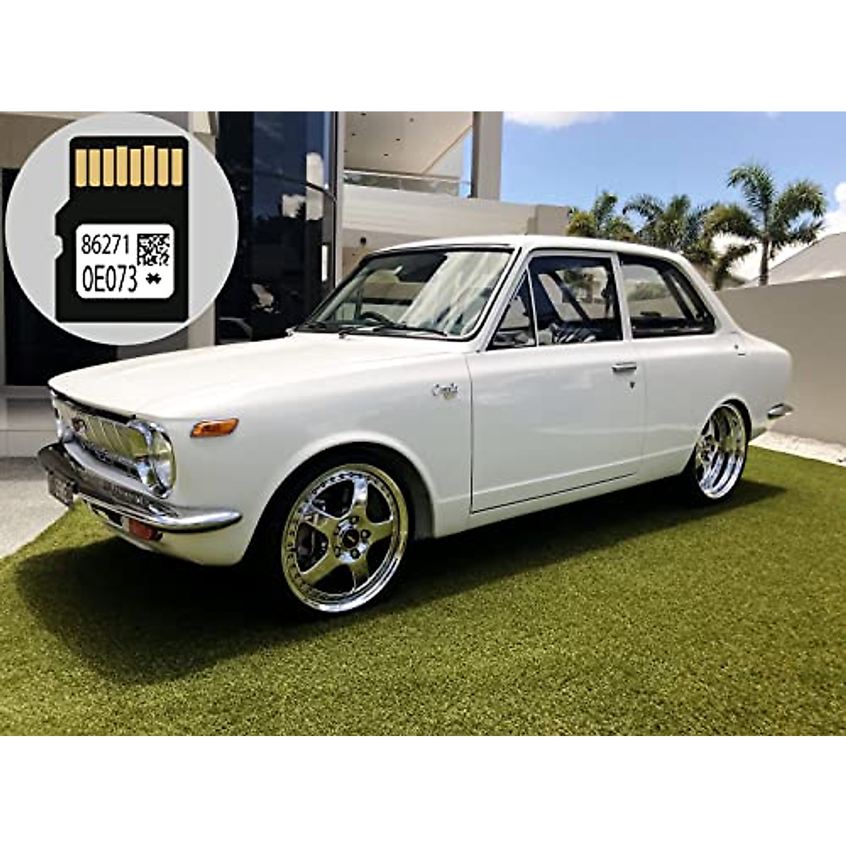 Latest Maps Updated 86271 0E073 Navigation GPS Card Compatible with Toyota Prius 4 Runner Sync USA/Canada Maps