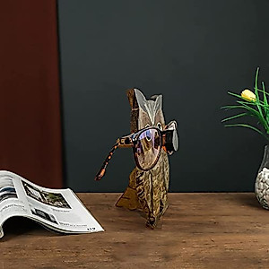 Yaoercty Delivered Before Christmas - Cute Creative Animal Glasses Rack Holder, 1PC Cute Wooden Animal Shaped Glasses Frame Home Office Desktop Decor,Valentine's Day (A)