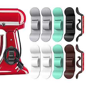 10 PCS Cord Organizer for Kitchen Appliances, 2022 New Upgraded Cord Organizer Cord winder Cord wrapper Cord keeper Cord holder Stick on Coffee Maker, Air Fryer, Pressure Cooker, Mixer, Toaster