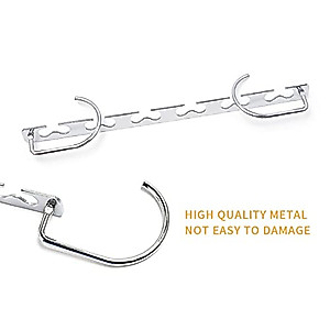 Xiongqi Space Saving Hangers Metal Magic Cascading Hanger 6 x 2 Slots Closet Clothing Organizers Heart Hook Design Organizer