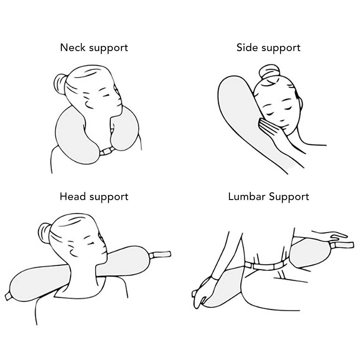 MISNODE Neck Pillow,Portable Comfortable U Shaped Neck Cushion,Noise Reduction Travel Pillow,Ultra Soft Comfortable Cushion,for Sleeping Rest Airplane Car Home Use