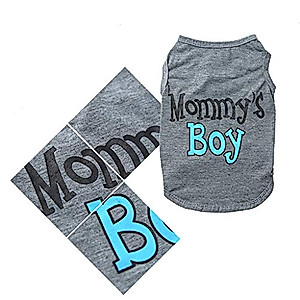 Vest Puppy Spring Pet Mom Son Dog Clothes Summer Pet Clothes Hoodie Fleece Puppy Sweater Hooded Shirt Basic Sweatshirt Doggie Soft Coat Apparel