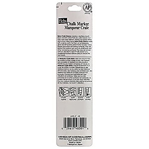 Uchida 483-C-0 Chisel Tip Bistro Window Chalk Marker, White