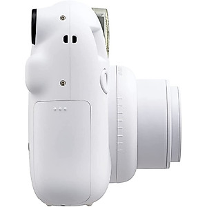 Fujifilm 16806274 Instax Mini 12 Instant Camera, Clay White Bundle with Instax Mini Twin Pack Picture Format Instant Daylight Film (40 Shots) + 1 Year Enhanced CPS Protection Pack