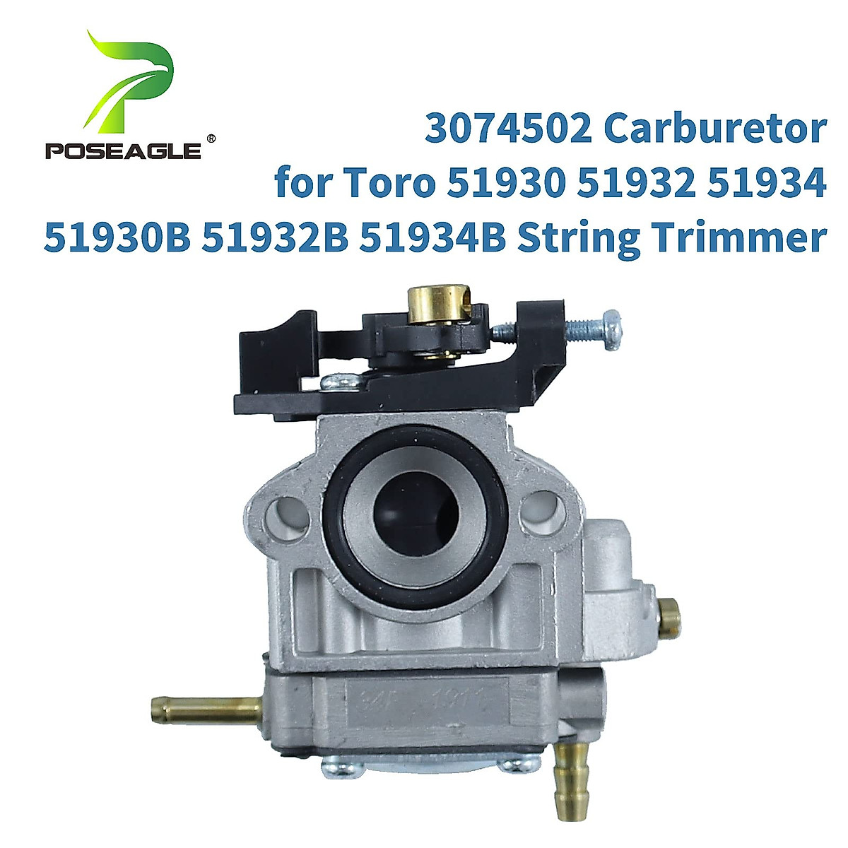 POSEAGLE 3074502 Carburetor for Toro 51930, 51932, 51934, 51930B, 51932B, 51934B String Trimmers and RedMax BC 250, BT 250, HE 250 F Brush Trimmers