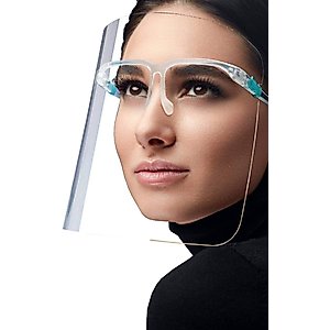 10PC Fashionable, Safe Face Shields For Everyday Use