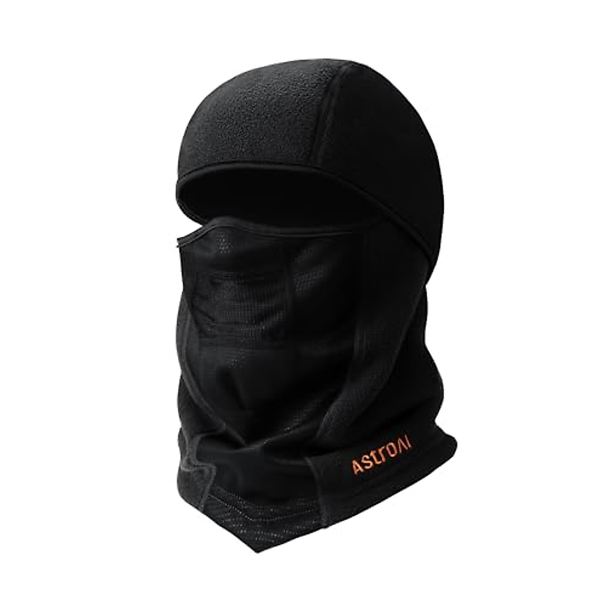 AstroAI Balaclava Ski Mask Winter Fleece Thermal Face Mask Cover for Men Women Warmer Windproof Breathable, Cold Weather Gear for Skiing, Outdoor Work, Riding Motorcycle & Snowboarding, Black-L