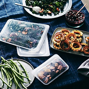 Stasher Premium Silicone Reusable Food Storage Bags, 7-Pack, Rainbow | Multi-Use Food Storage Bags, Lunch Bag, Travel Containers | BPA Free, Leak-free, Dishwasher-Safe, Eco-friendly