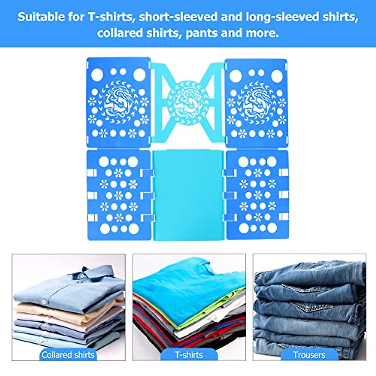 ADOCARN 1pc Garments Kid Storage Helper Fold Stacking Home Shirts T Cloth Children Boards Wardrobe and to Laundry for Adults Convenient Bedroom Quick Easy Kids Room Practical Organizer T-