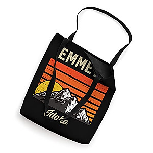 Emmett Idaho Retro City State USA Souvenir Tote Bag
