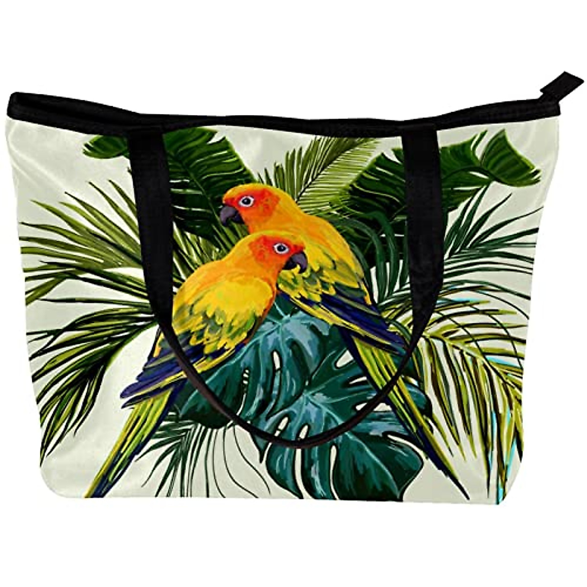Purses for Women, Tote Bag, Handbags for Women, The Tote Bag, Tropical Leaves Plants Birds Animals pattern