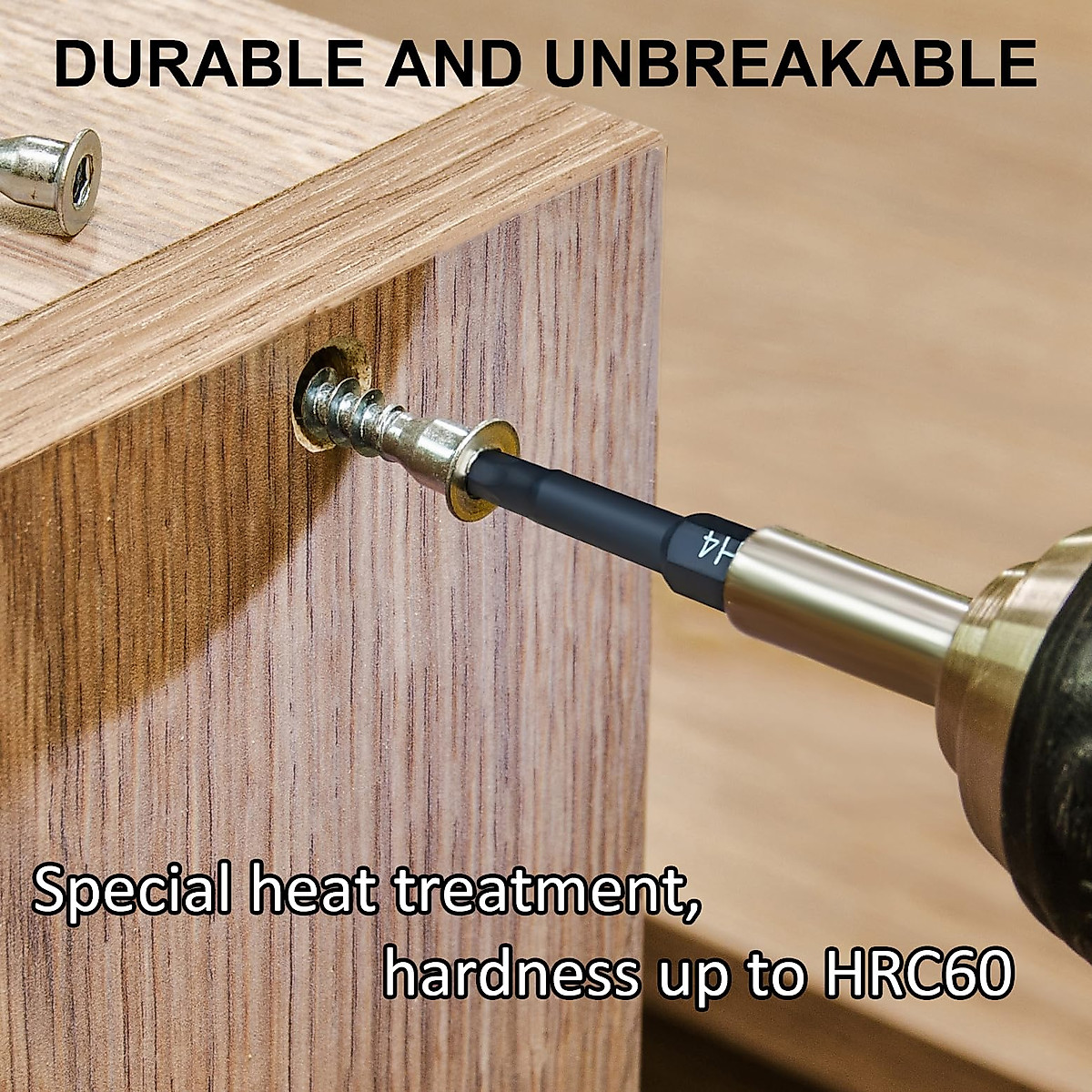 Hex Head Allen Wrench Drill Bit Set (10pc Metric & 10pc SAE), PTSLKHN , Upgraded 1/4" Quick Release Shank Magnetic Hex Bit Set - Perfect for IKEA Type Furniture