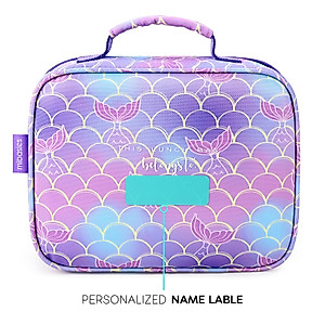 mibasies Kids Lunch Box for Girls and Boys Toddler Insulated Lunch Bag (Mermaid Tail1)