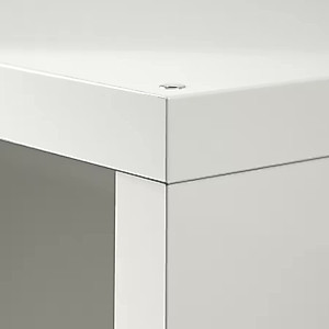 HSD Kallax Decorative Open Back 4-Cube Shelving Unit, White, Large Storage Solution, 4 Cube Shelf Organizer Bookshelf, 30 3/8" x 30 3/8" x 15 3/8"