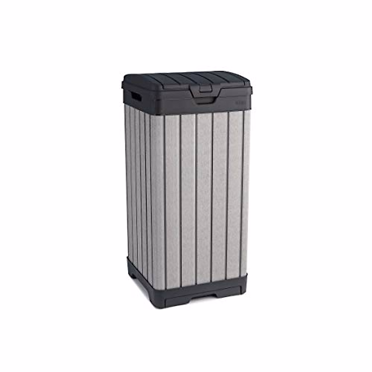 Unknown1 39 Gallon Plastic Resin Outdoor Trash Can Grey