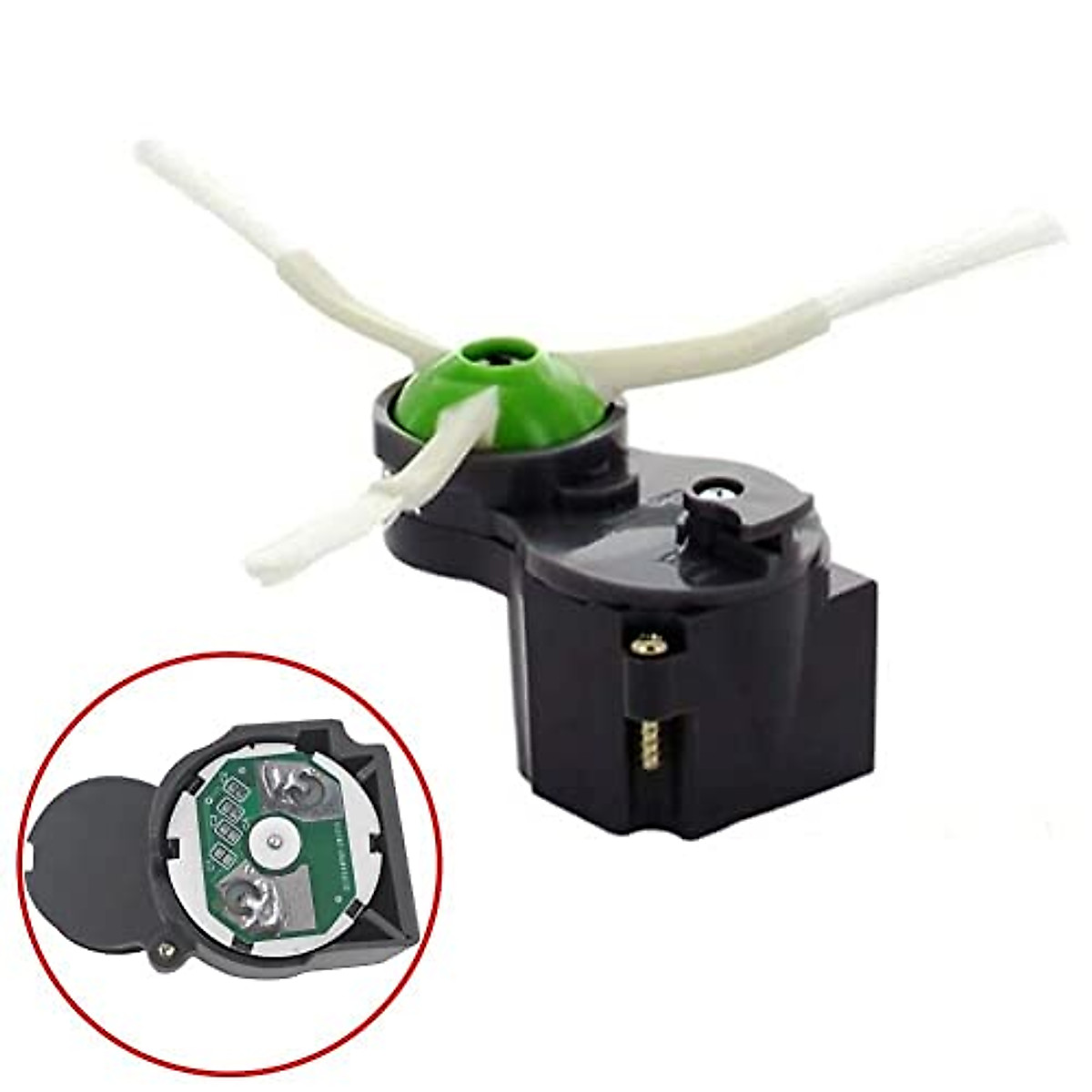Side Brush Module Motor for iRobot Roomba 500 600 700 800 900 I3 E5 E6 I3 I4 I5 I6 I7 I8 J7 Series Robot Vacuum Cleaner, Replacement Parts (Motor Module + Side Brush)