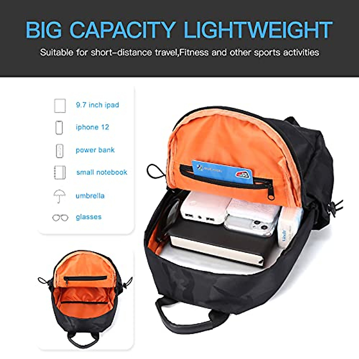 Small Sling Crossbody Backpack Shoulder Messenger Bag for Men Women, Mini Anti Theft One Strap Motorcycle Backpack Sling Tactical Chest Bag for Hiking Walking Biking Travel Cycling Camouflage Black